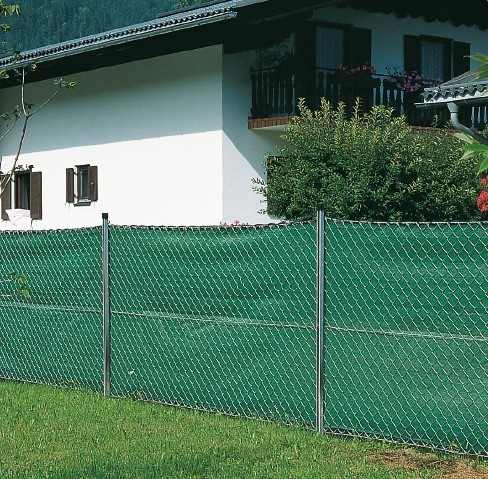 Green Fence Privacy Fence Netting For Garden , Hdpe Raschel Knitted Netting